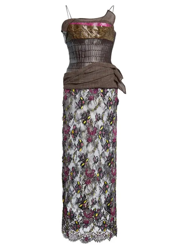 Christopher Esber Morpho Twitch Maxi Dress - Multi