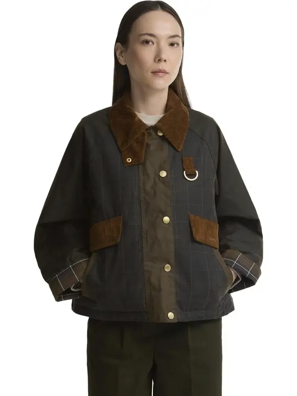 Barbour Irene Wax Mini Jacket - Classic/olive/beech
