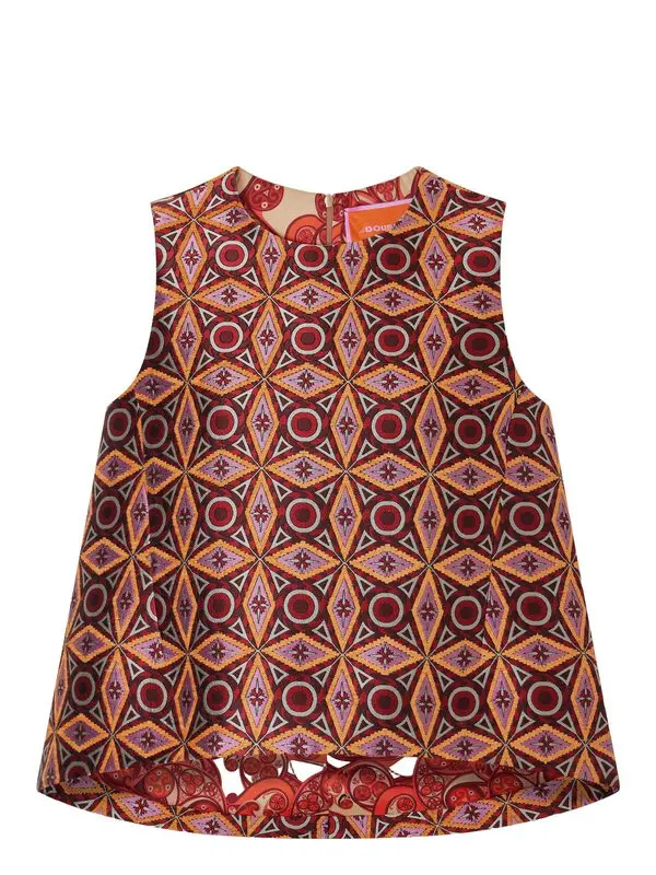 La DoubleJ La Scala Jacquard-twill Top - Multi