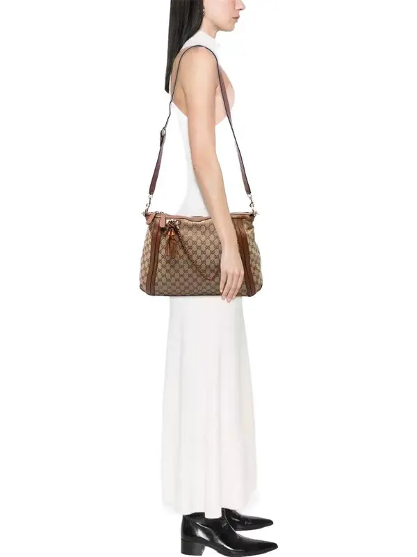 Gucci 2016-2026 Gg Canvas Bella Convertible Tote Satchel - Neutrals