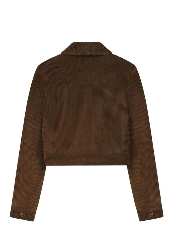 FRAME The Small Cotton Corduroy Jacket - Hazelnut
