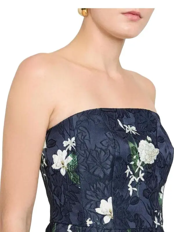SACHIN BABI Shay Floral Jacquard Cocktail Dress - Alabaster