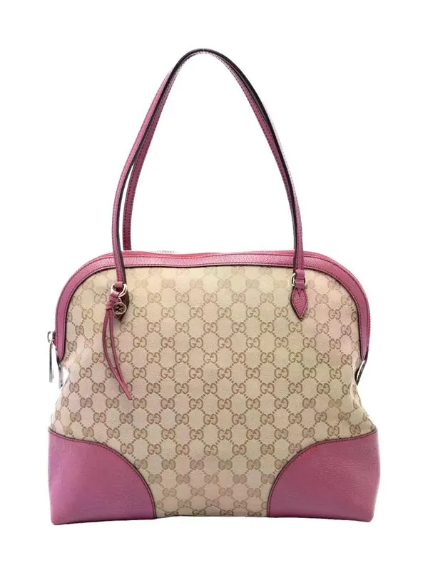 Gucci 2016-2026 Medium Gg Canvas Bree Dome Tote Bag - Neutrals