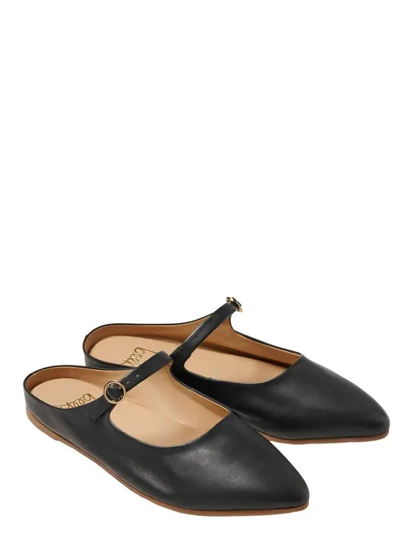 Beek Swallow Leather Ballet Mule - Multi