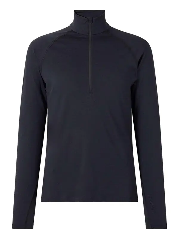HOUDINI SPORTSWEAR M's Puremerino Half-zip Wool Ski Base Layer - Black