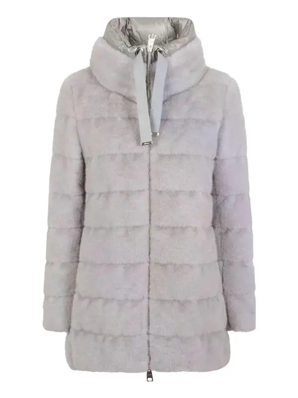 Herno Faux-fur Padded Jacket - Grey