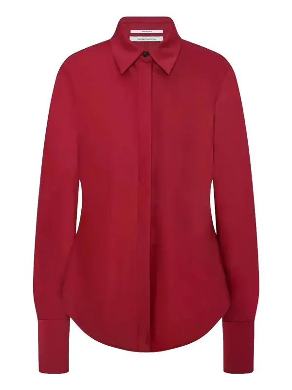 Another Tomorrow Bias-cut Shirt - Red
