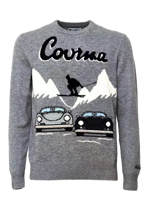 MC2 SAINT BARTH Heron Courma Intarsia-knit Sweater - Grey
