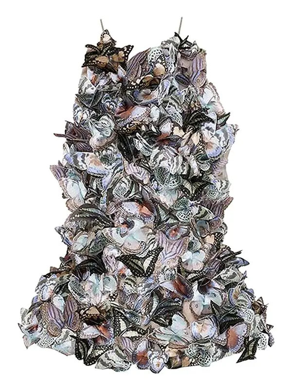 Zimmermann Becoming Butterfly Halter Silk-blend Top - Multi