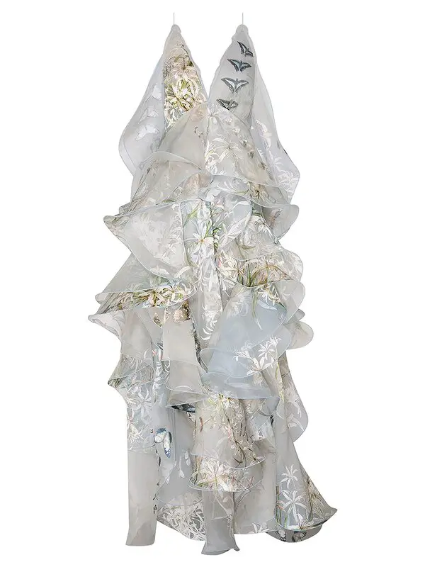 Zimmermann Becoming Flounce Maxi Cotton Dress - Multi