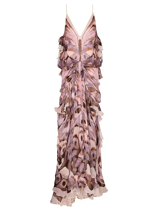 Zimmermann Motion Burnout Silk Maxi Dress - Multi