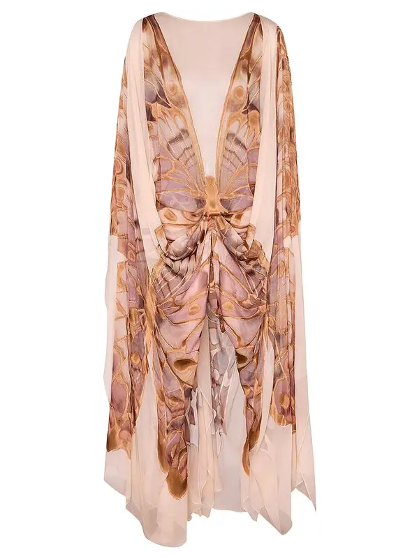 Zimmermann Motion Burnout Silk-blend Mini Dress - Multi