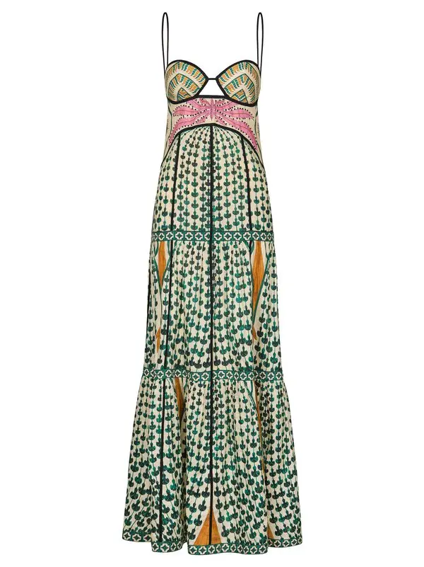Johanna Ortiz Enlightened Sailor Linen Maxi Dress - Multi