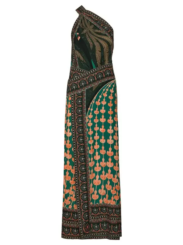 Johanna Ortiz Destino Libre Silk Maxi Dress - Multi