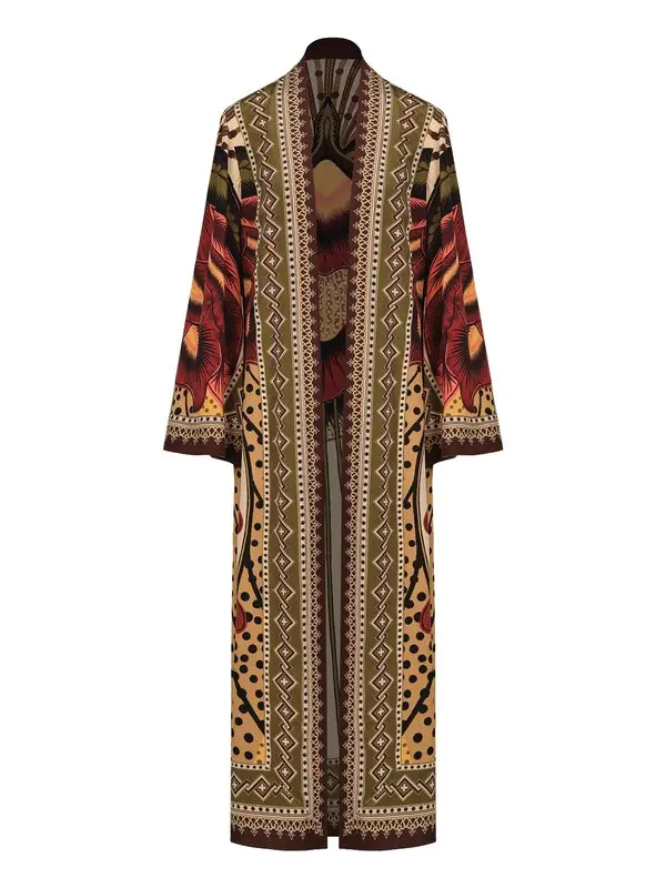 Johanna Ortiz Garden Relics Twill Kimono Jacket - Multi