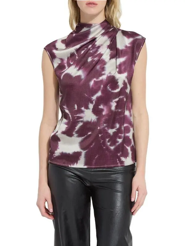 Lyssé Rosalind High Neck Draped Top - Artisan Flow