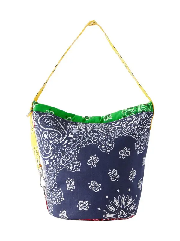 CALL IT BY YOUR NAME Sac Seau Printed Cotton-canvas Bucket Bag - Multi