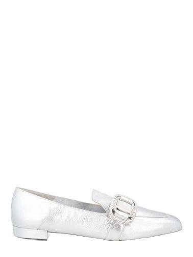FERRAGAMO Loafers Size Kidskin - Silver