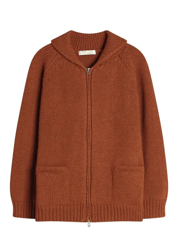 FRIZMWORKS Heavy Cowichan Cardigan Exclusive - Brick