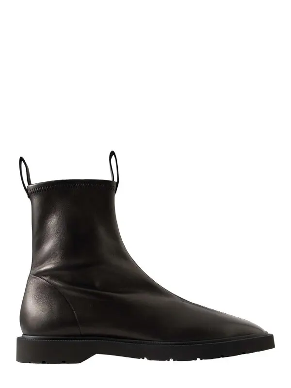 Celine Leather Boots - Black