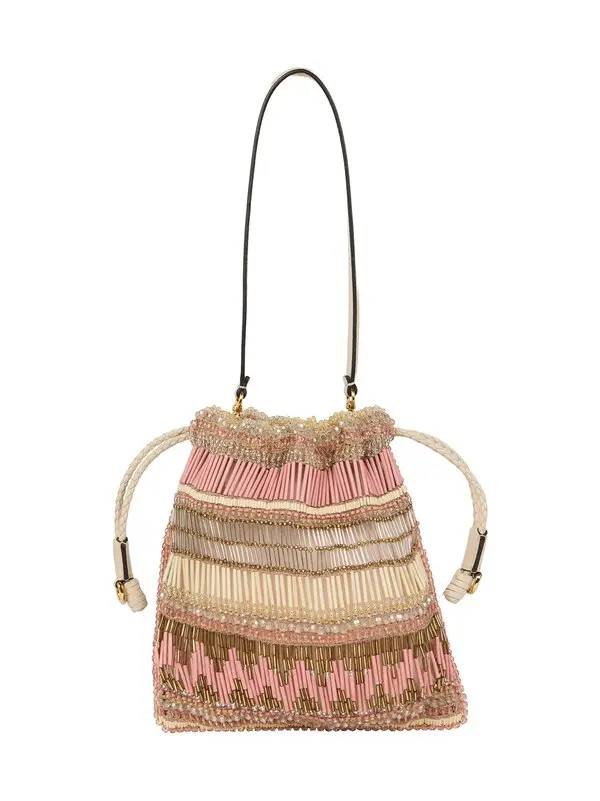 Etro Small Kalispera Shoulder Bag With Leather Embroidery - Multi