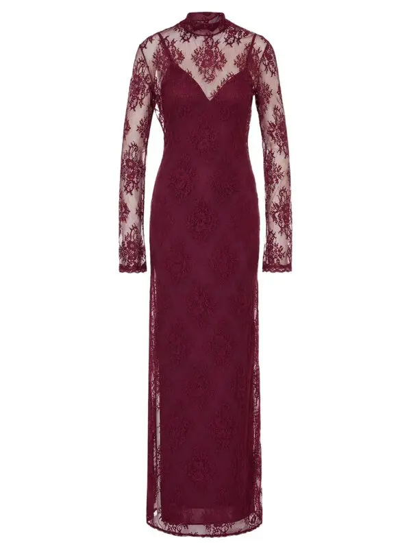 ANIYE BY Ruby Noir Vivi Lace Long Dress - Red
