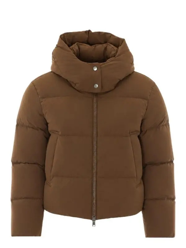 Woolrich Madison Hooded Down Jacket - Brown