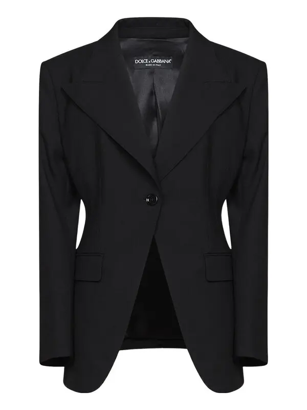 Dolce & Gabbana Dolce Gabbana Single-breasted Tailored Blazer - Black
