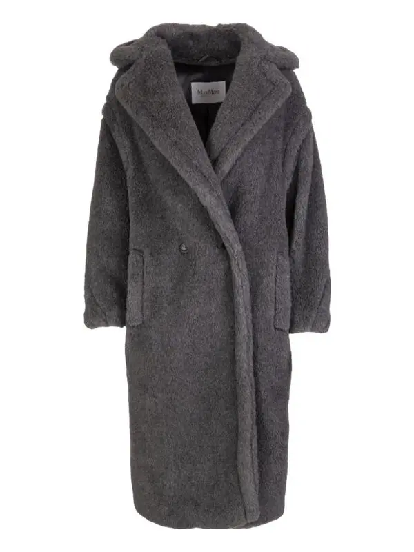 Max Mara Teddy Bear Double-breasted Coat - Medium Grey