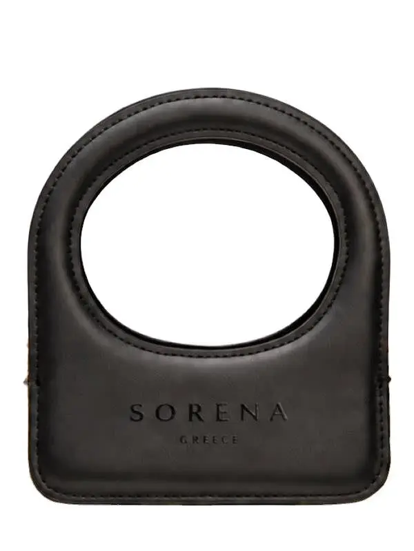 SORENA Cassandra Mini Statement Top-handle Bag - Black/gold/yellow