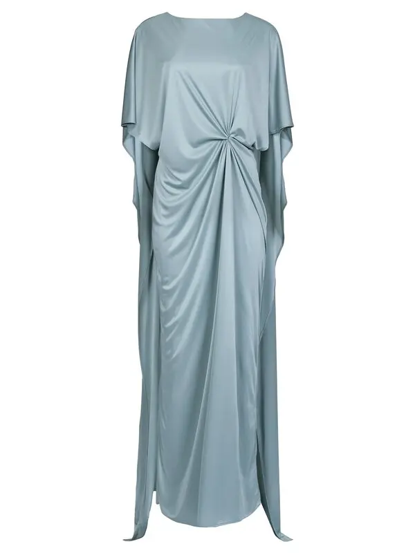 FRANCESCA MIRANDA Calma Draed Jersey Maxi Dress - Silver