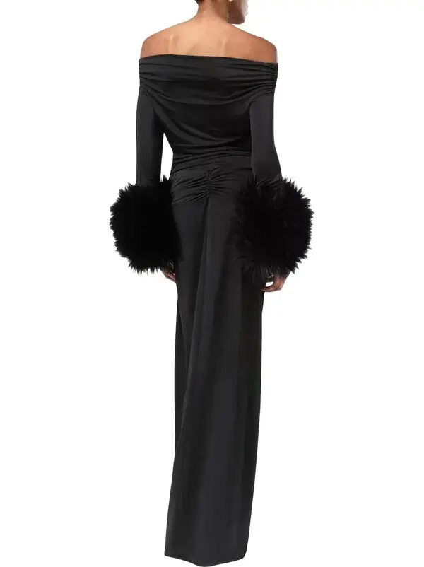Andamane Tyla Faux-fur Cuff Sweater - Black