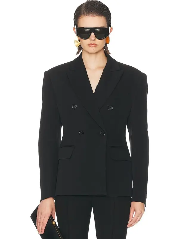 THE FRANKIE SHOP Doyer Cinched Blazer - Black