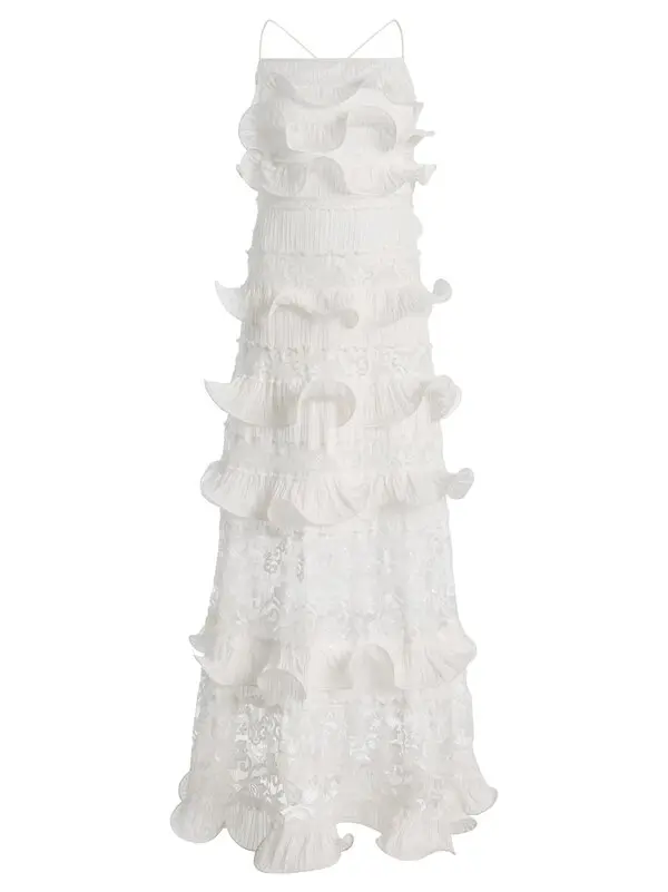 Zimmermann Marigold Cotton Maxi Dress - Ivory