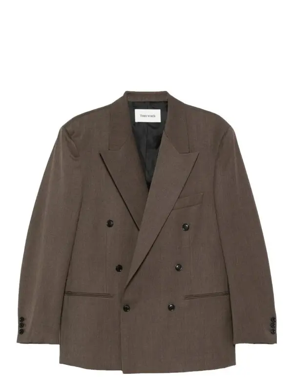 TONYWACK Double Breasted Tailored Blazer - Hazel