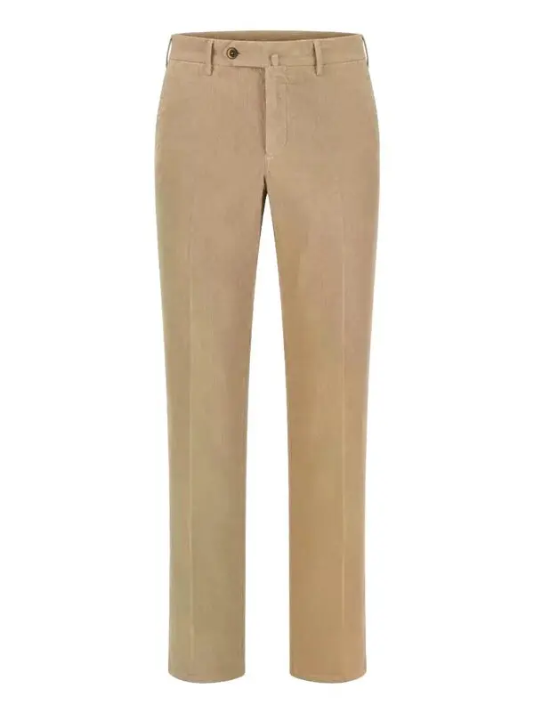PT TORINO Corduroy-effect Tailored Trousers - Neutrals