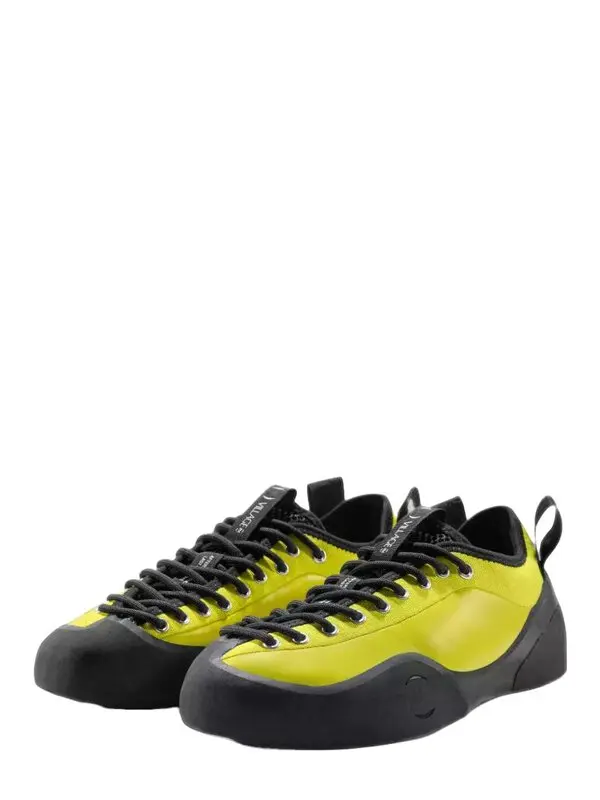 VILLAGE PM Grained Leather Sneakers - Yellow