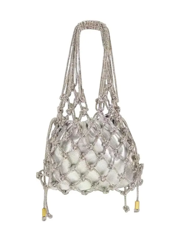 HIBOURAMA Carrie Crystal-embellished Tote Bag - Silver
