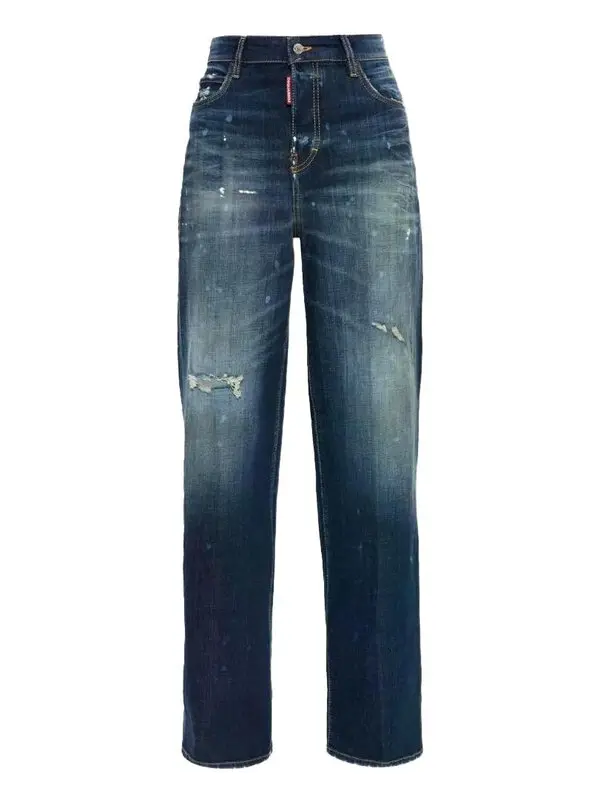 Dsquared2 Dark Dirty Baggy Jeans - Blue