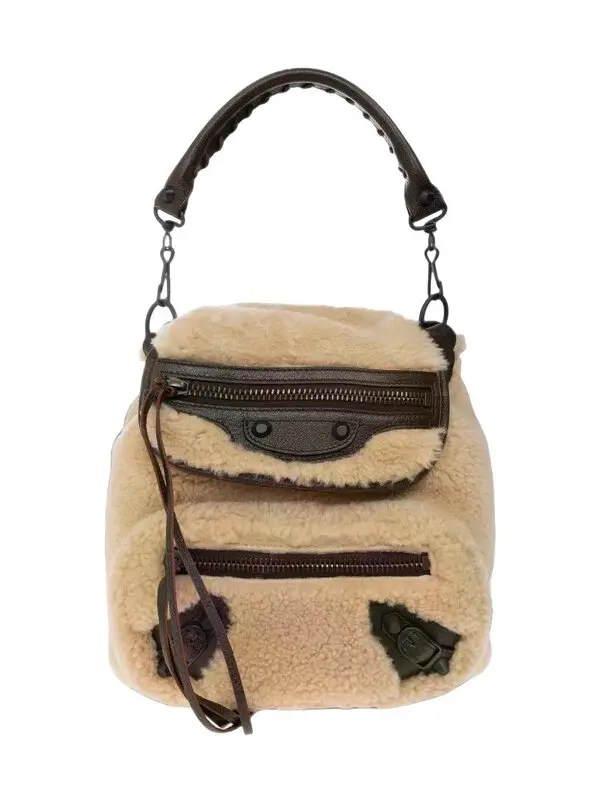 Balenciaga Le City Backpack Mini In Beige - Neutrals