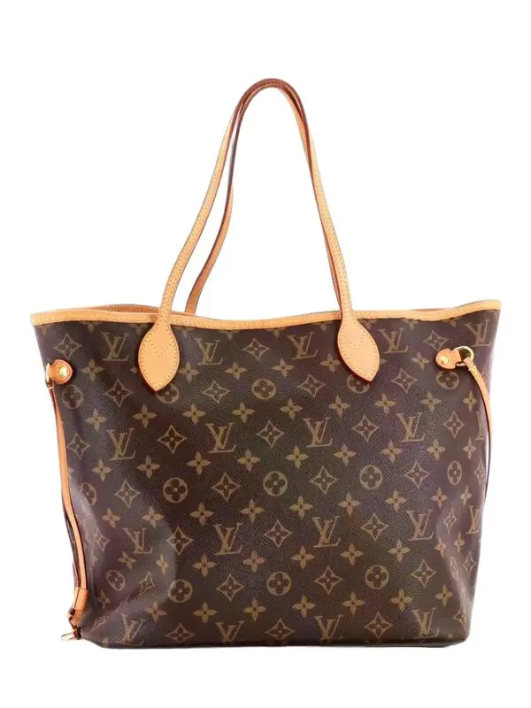 LOUIS VUITTON Neverfull Nm Monogram Canvas Mm Tote Bag - Brown