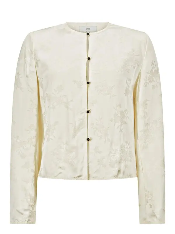 HARRIS TAPPER Exclusive Eileen Tapestry Top - Ivory
