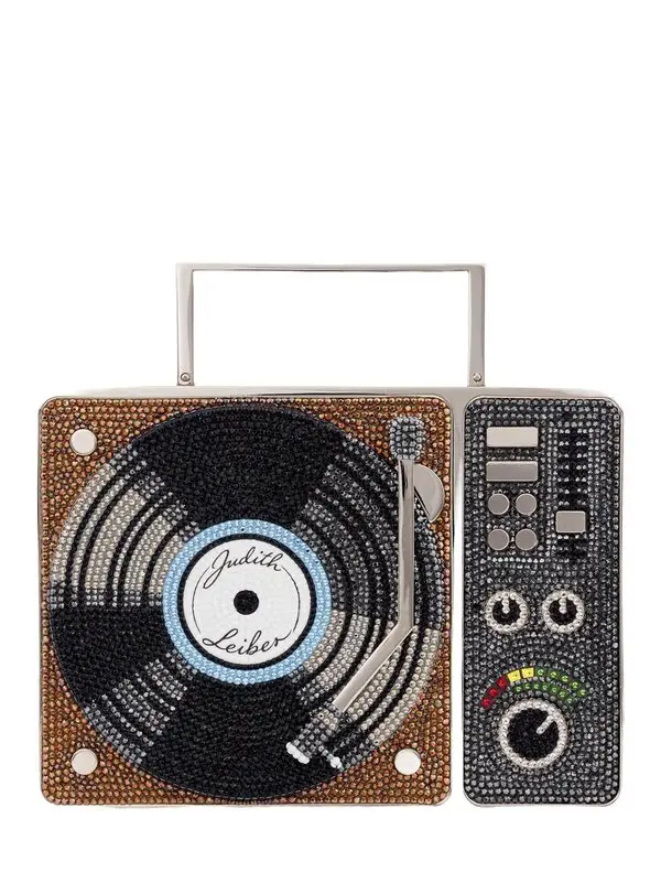 Judith Leiber Vinyl Turntable Clutch - Multi