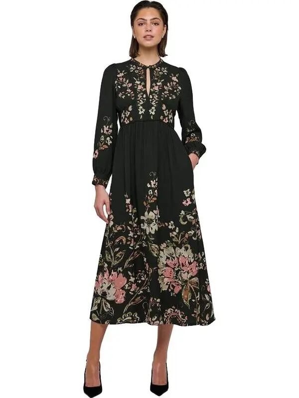 DEA KUDIBAL Andreadea Keyhole Neck Floral Maxi Dress - Fleuron