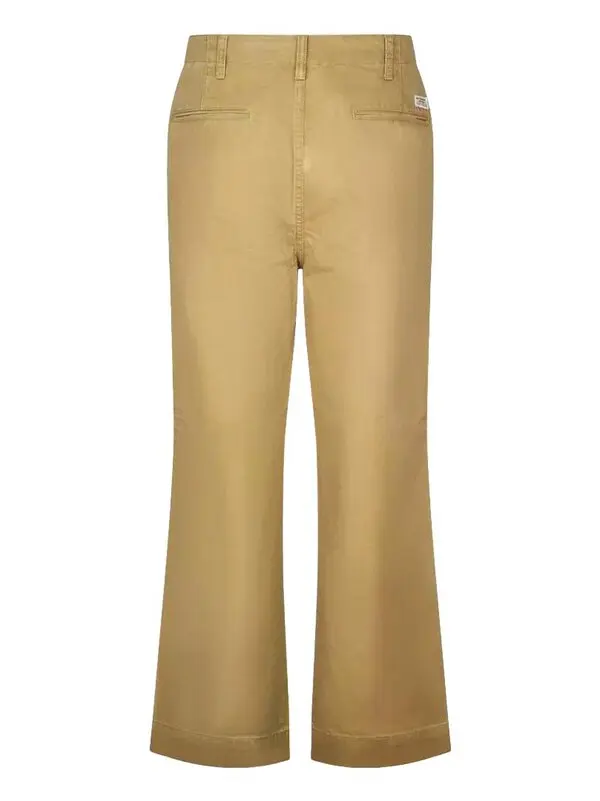 ROY ROGER'S Workwear Logo-patch Trousers - Neutrals