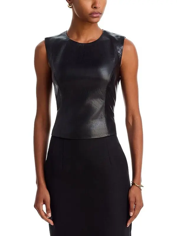 Generation Love Poppy Rib Combo Bodycon Top - Black