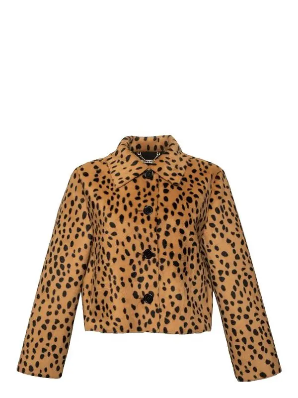 FRANCES VALENTINE Cosette Cheetah Faux Fur Jacket - Multi