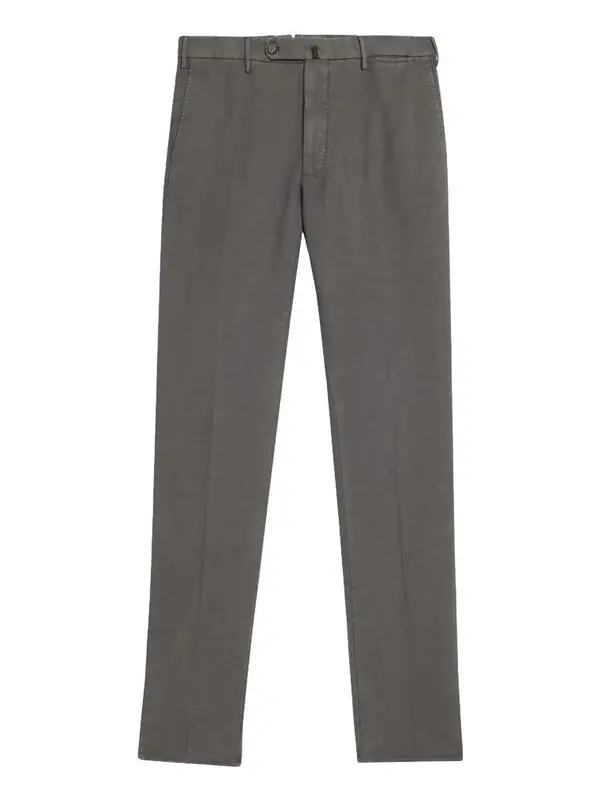 SLOWEAR Doeskin Flat-front Pants - Anthracite