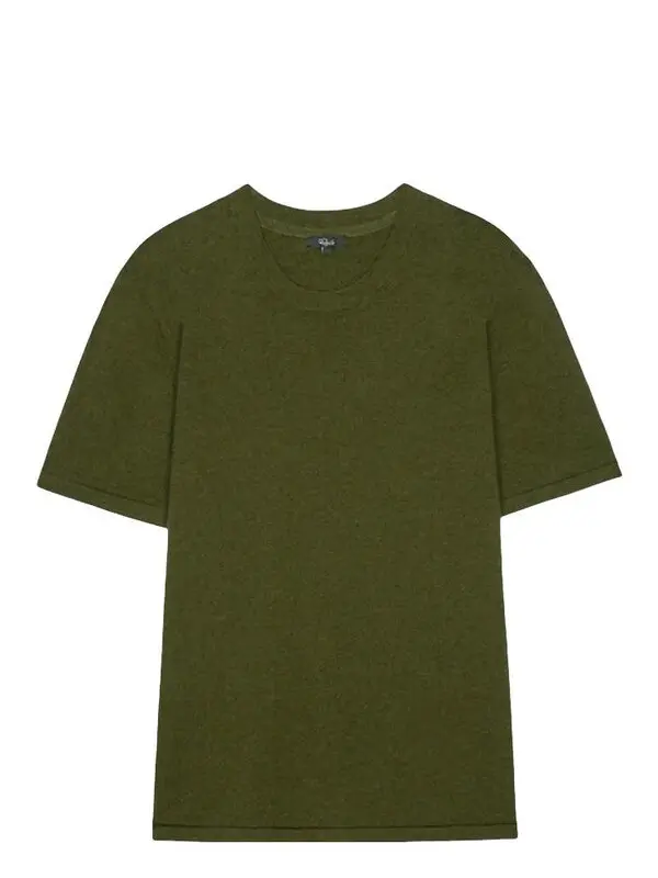 Rails Mason Cotton-cashmere T-shirt - Hemlock