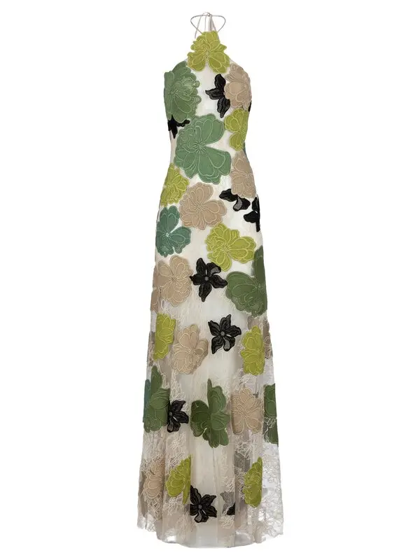 Silvia Tcherassi Xenia Cotton-blend Maxi Dress - Multi